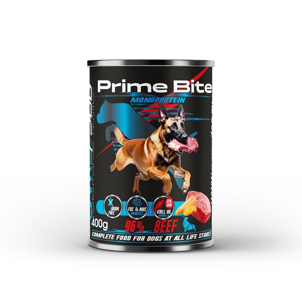 Мокра храна Game Dog Prime Bite Wet Food Beef with Carrots - 400 гр ...
